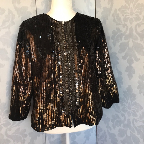 Chico's | Jackets & Coats | Chicos Evening Sequins Jacket | Poshmark